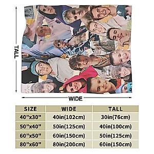 Justin Bieber Blanket Singer Poster 3D Print Soft Throw Blanket Lightweight Cozy Microfiber Flannel Throw Blanket for Nap Bed Couch Chair Living Room Singer Fans Gift 50x40 in