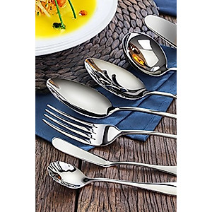 Artaste 18/10 Stainless Steel Elegant Serving & Hostess Flatware Sets (7-Piece Hostess Set)