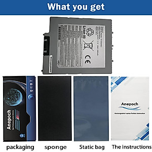 Anepoch FZ-VZSU84AU Laptop Battery for Panasonic FZ-G1 FZ-G1AABDXER Toughpad FZ-G1 Series Notebook FZ-VZSU84U FZ-VZSU96U FZ-VZSU96AU FZ-VZSU84R FZ-VZSU84UR FZ-VZSU84A2U VZSU84U 11.1V 46Wh 4080mAh