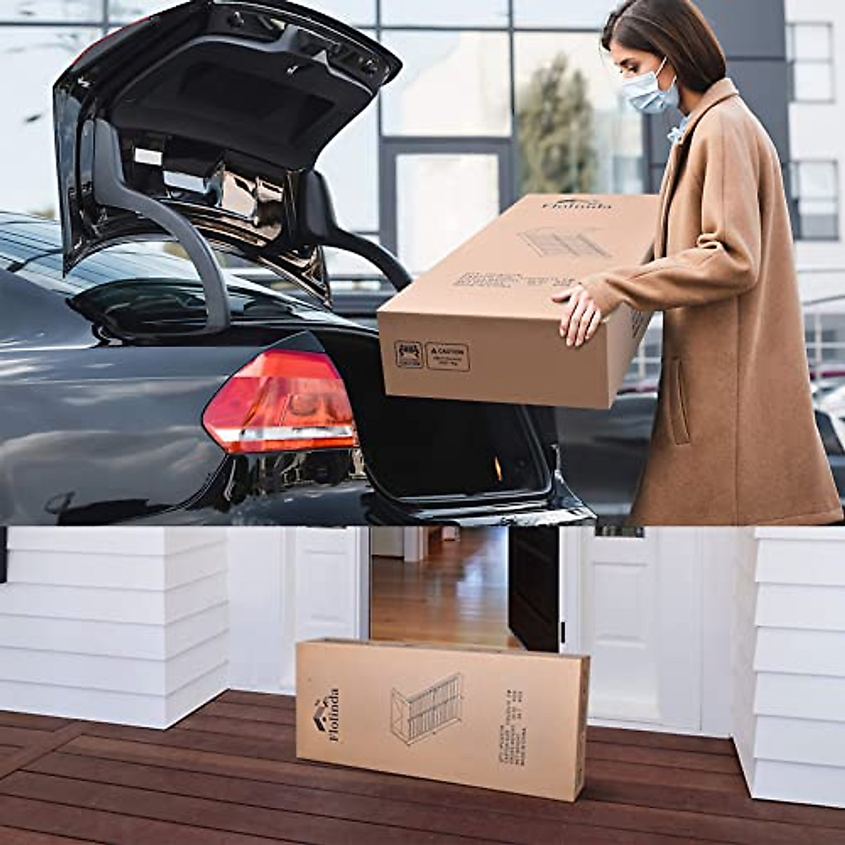 ASECAM Queen Size Bed Frame, Black Velvet Upholstered Platform Bed with Full Headboard, Mattress Foundation, Strong Wood Slat Support Bed Frames, No Box Spring Needed, Noise Free,Easy Assembly