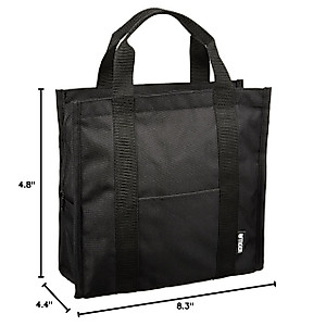 Tiger LWY-T036-K Tiger Thermos Insulated Lunch Box, Stainless Steel Lunch Jar, Rice Bowl, Approx. 1.8 Cups, Tote Bag, Black