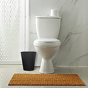 Wastebasket for Bedroom, Bathroom, Trash Can 6 Liters, Black, Stainless Steel