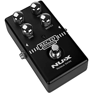 Briskdrop NUX Recto Distortion Guitar Effect Pedal Bundle with 2 Patch Cables and 6 Dunlop Picks, RectoBundle2