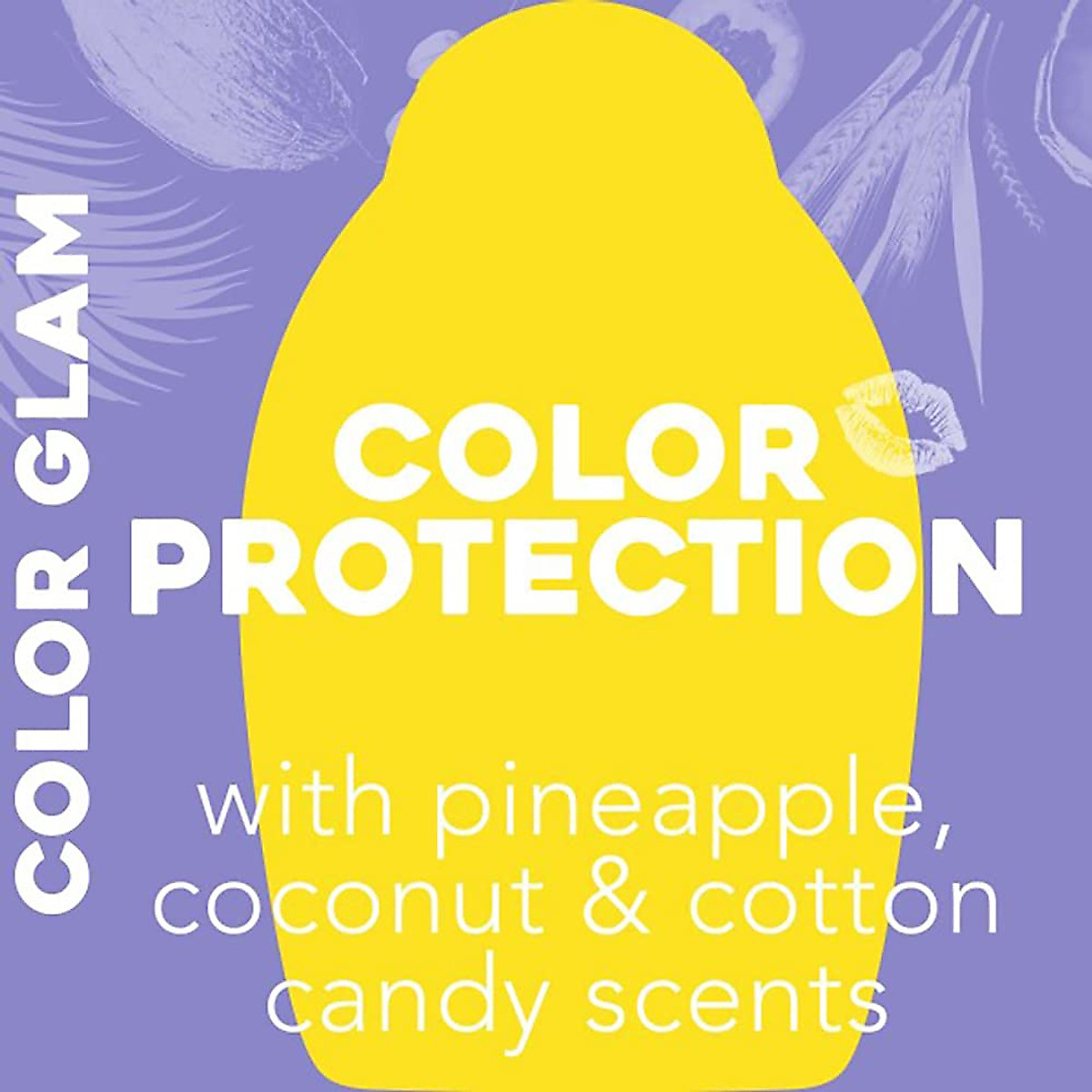 OGX ColorGlam Ultra Hydrating Shampoo for Color-Treated Hair, Gentle Sulfate-Free Surfactants to Help Protect Hair Color, Semi-Sweet Scent, 13 Fl Oz