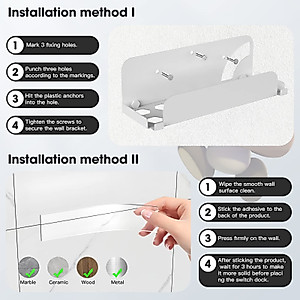 KUNSLUCK Wall Mount for Nintendo Switch/Switch OLED, White, Metal, 10 lb Weight Capacity