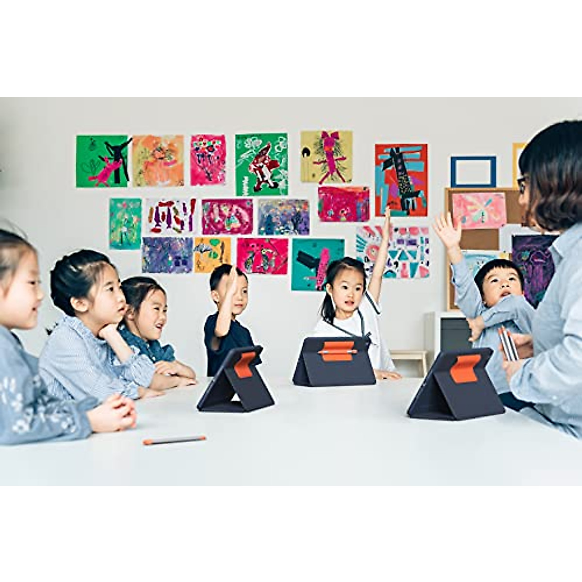 Logitech Rugged Combo 3 iPad Keyboard Case with Smart Connector for iPad (7th, 8th and 9th Generation) for Education - Classic Blue