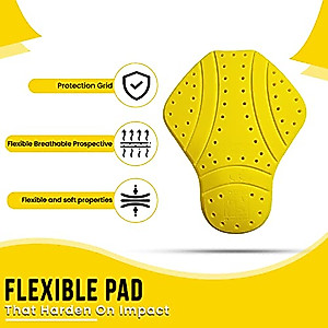 MOTOSTYLEWEAR Universal-CE-2 Back Armor Protection Pad, Level 2 Approved Armor Pads for Motorcycle Jackets, CE Level 2 Back Protector, CE Insert Armor & Pads for Protection for Women and Men.