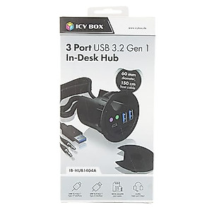 Icy Box Black Black Mit Audio EIN- und Ausgang