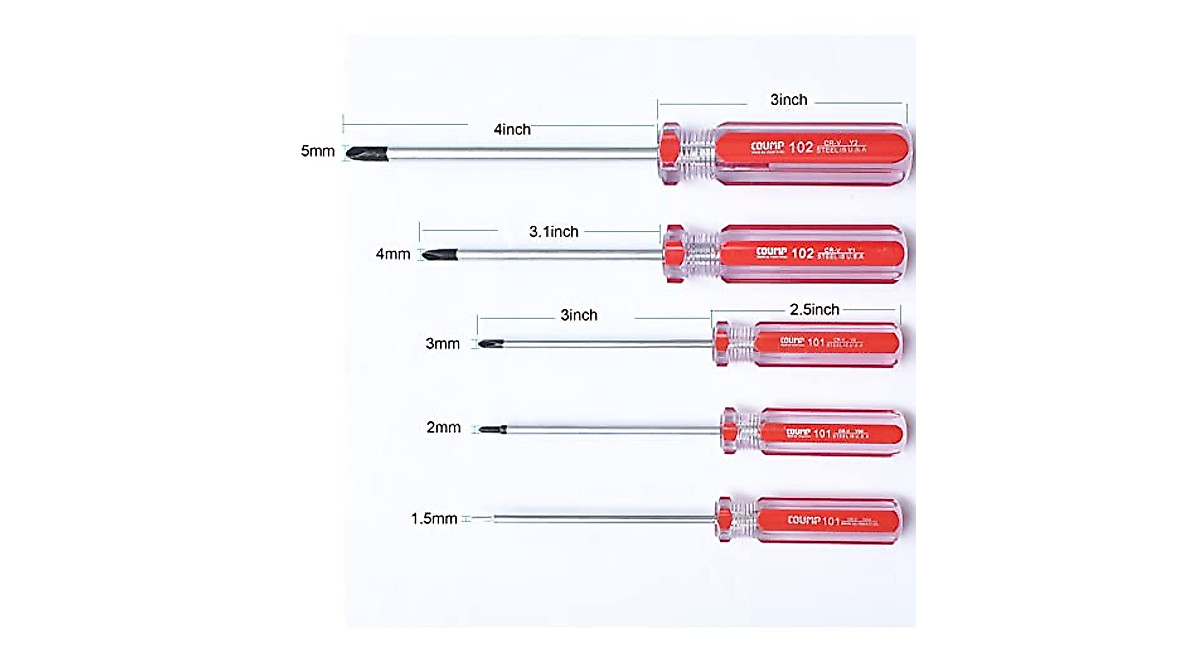 Triwing Screwdriver Set 5 Sizes - Magnetic Tips for Electronics