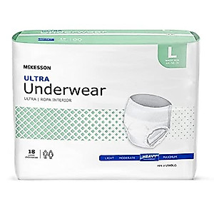 MCK83883101 - Adult Absorbent Underwear McKesson Ultra Pull On Large Disposable Heavy Absorbency
