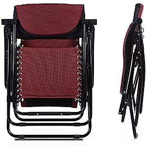 XZGDEN Lightweight Sun Lounger Recliner Reclining Steel Frame Garden Beach Terrace Balcony