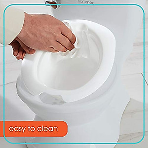 Summer My Size Potty with Transition Ring & Storage, Grey - Realistic Potty Training Toilet - Features Interactive Toilet Handle, Removable Potty Topper and Pot, Wipe Compartment, and Splash Guard