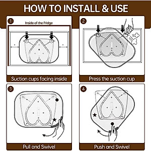 Lazy Susan for Refrigerator, 14'' Lazy Susan Turntable, Square Lazy Susan Fridge Organizer, Lazy Susan for Cabinet, Table, Pantry, Kitchen, Countertop (1PC)