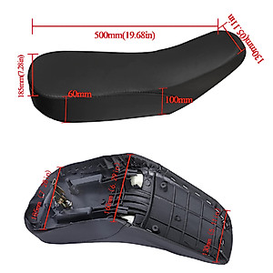 CLEO Universal Motorcycle Seat Pad Fit for 90cc/110cc TaoTao Chinese ATV Quad Bikes Seat Pad 500 x 175mm