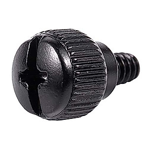 QJKW Screw 32x6mm Desktop Computer PC case case Thumbscrew Black 100 pcs Robust and Easy to use (Color : Black)