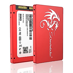 Somnambulist 120GB 240GB 480GB SATA3 SSD Hard Drive 2.5 inch Solid State Drive SSD (Red Dragon-120G)