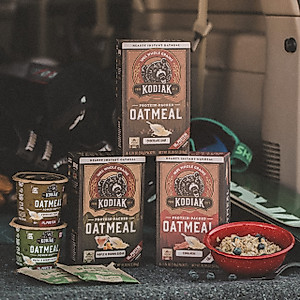 Kodiak Cakes Instant Oatmeal Packets - High Protein - 100% Whole Grains Breakfast Food - Maple & Brown Sugar, Cinnamon, & Chocolate Chip (24 Packets)