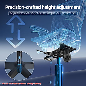 10 Inches to 15 Inches Office Chair Gas Lift Cylinder Replacement, 4.5" Stroke, Hydraulic Pneumatic Shock Piston, Heavy Duty 1000lbs, Universal Fit for Most Office Chair, Class 4, Black