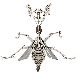 Madsteel Insect Mantis Exhilarating 3D Metal Model Puzzle Kit for Adults – Exquisite Brain Building Miniature Toy, Stainless Steel Assembly for Mindful Relaxation and Fun (Non-Finished Model)