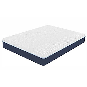 SILKIR 6 Inch Full Size Mattress, Cooling Gel Memory Foam Mattress for Pressure Relieving, Mattress in a Box, CertiPUR-US Certified, Fiberglass-Free Blue