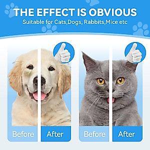 YUVEXAHOO Dog Wipes Cleaning deodorizing, Extra Thick Dog Wipes, Dog Washing Gloves for Daily pet Care and Travel, 6 PCS (Blue Packing, Extra-Thick)