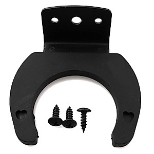 LQ Industrial Microphone Hook Holder 2PCS Black Wireless Microphone Hook Stands Hanger Wall Clip Clamp Holders Mic Stands Brackets