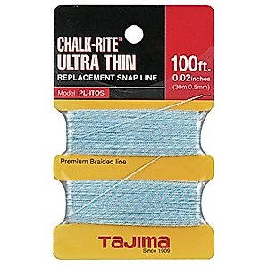 Tajima TAJ-54340 Replacement Cord for Ink, Rite Chalk line Reel 0.5 mm x 30m - 1 Piece.