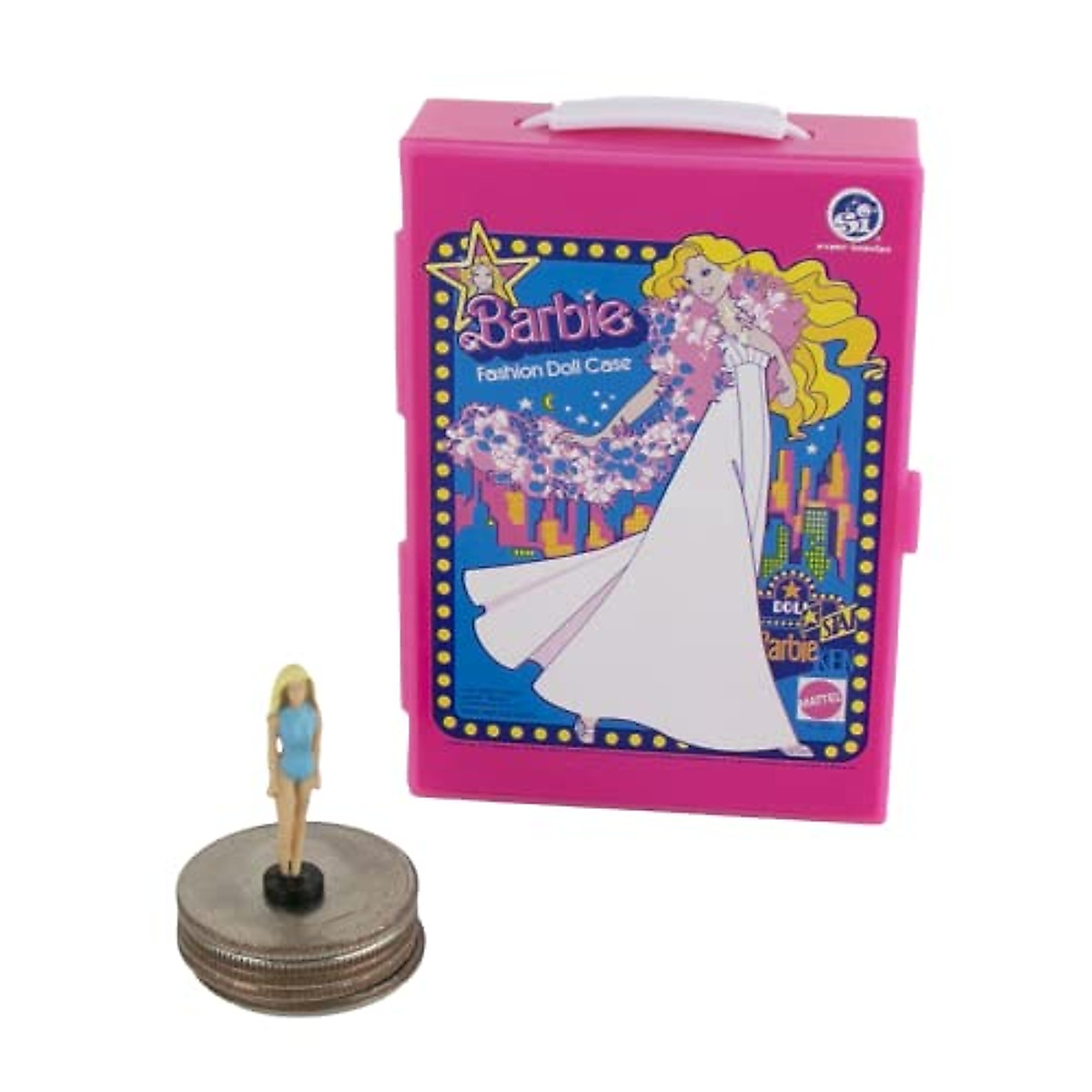 World's Smallest Barbie Fashion Case, Miniature, Includes 1 case and 2 Micro Figures, Styles Selected at Random