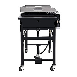 Royal Gourmet GB4003 36-Inch BBQ Propane Griddle, Outdoor 4-Burner Flat Top Gas Grill, Barbecue Camping Garden Backyard Cooking, Black