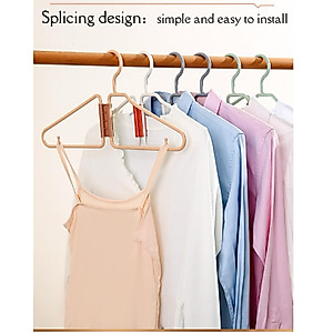 WRYLCYH 8 Pcs Foldable Hangers, Plastic Collapsible Hangers, Portable Folding Clothes Hanger, Foldable Travel Hangers, Foldable Hangers for Travel, Cruise, Home, Bedroom, Dorm (Green)