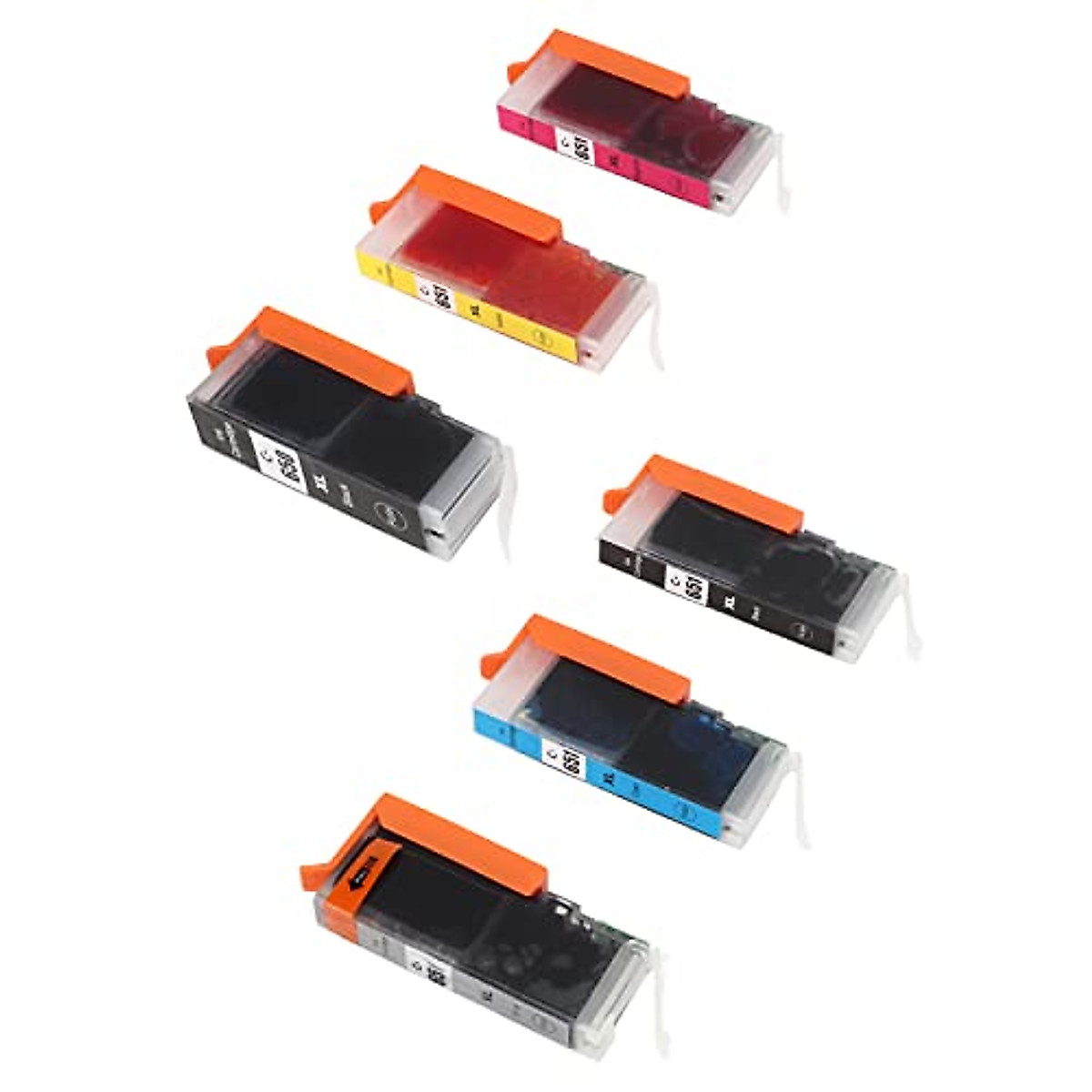 Ink Cartridge Printing Accessory Part Large Capacity Standard Design for PIXMA MG5460 MG5560 MG5660 MG6360 MG6460 MG6660 (BK BK C M Y GY 6 Colors)