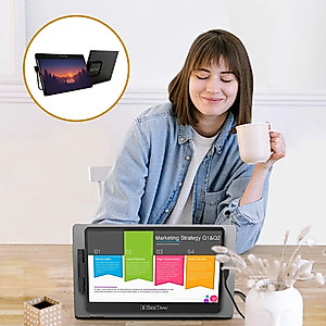 SideTrak Swivel 12.5” Attachable Portable Monitor for Mac FHD IPS Dual Screen with Kickstand | Compatible with All MacBook Pro & MacBook Air Laptops | Powered by USB-C or Thunderbolt