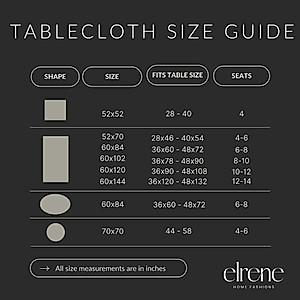 Elrene Home Fashions Shimmering Plaid Holiday Fabric Tablecloth, 52" x 52", Red