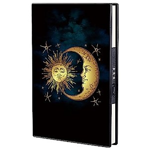 ZXHQ Journals for Girls with Lock, Hidden Password Writing Travel Diary Hardcover Leather A5 Lined Notebook（8.5 x 5.9 inch）
