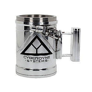 Nemesis Now T-800 Terminator 2 Judgement Day Tankard Mug Featuring the Cyberdyne Systems Logo, Officially Licensed Hand-Painted Resin, Futuristic Sci-Fi Decor, 17cm