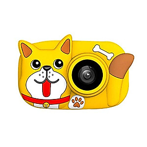 LKYBOA Sky Blue Crescent Yellow Child Camera -Kids Camera with 32GB Memory Card, Supports 20.0MP Photo, 1080P HD Digital Video and 4X Digital Zoom (Color : Yellow)