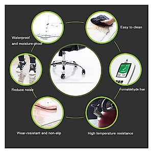 Clear PVC Desk Chair Mat 1mm Transparent Non-Slip Office Chair Mat,Transparent Non-Slip Office Chair Mat,Plastic Vinyl Floor Runner Protector Waterproof Dustproof,70/90/110/130/150cm wide,100-280cm le