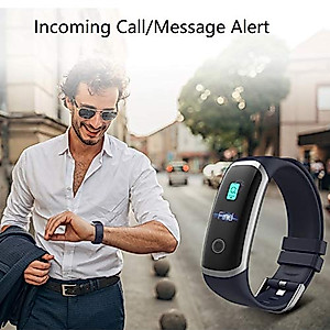 CNPGD Smart Watch, Fitness Tracker for Men Women, Bracelet Band with 24 Hour Body Temperature Heart Rate Monitor Blood Pressure Blood Oxygen(SpO2) Waterproof smartwatch for iPhone Android Phones