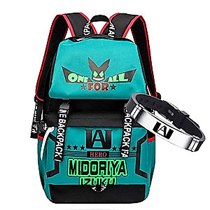 Resky M H A Backpack School BNHA Anime Travel Bakugou Katsuki Cosplay Bags (A)