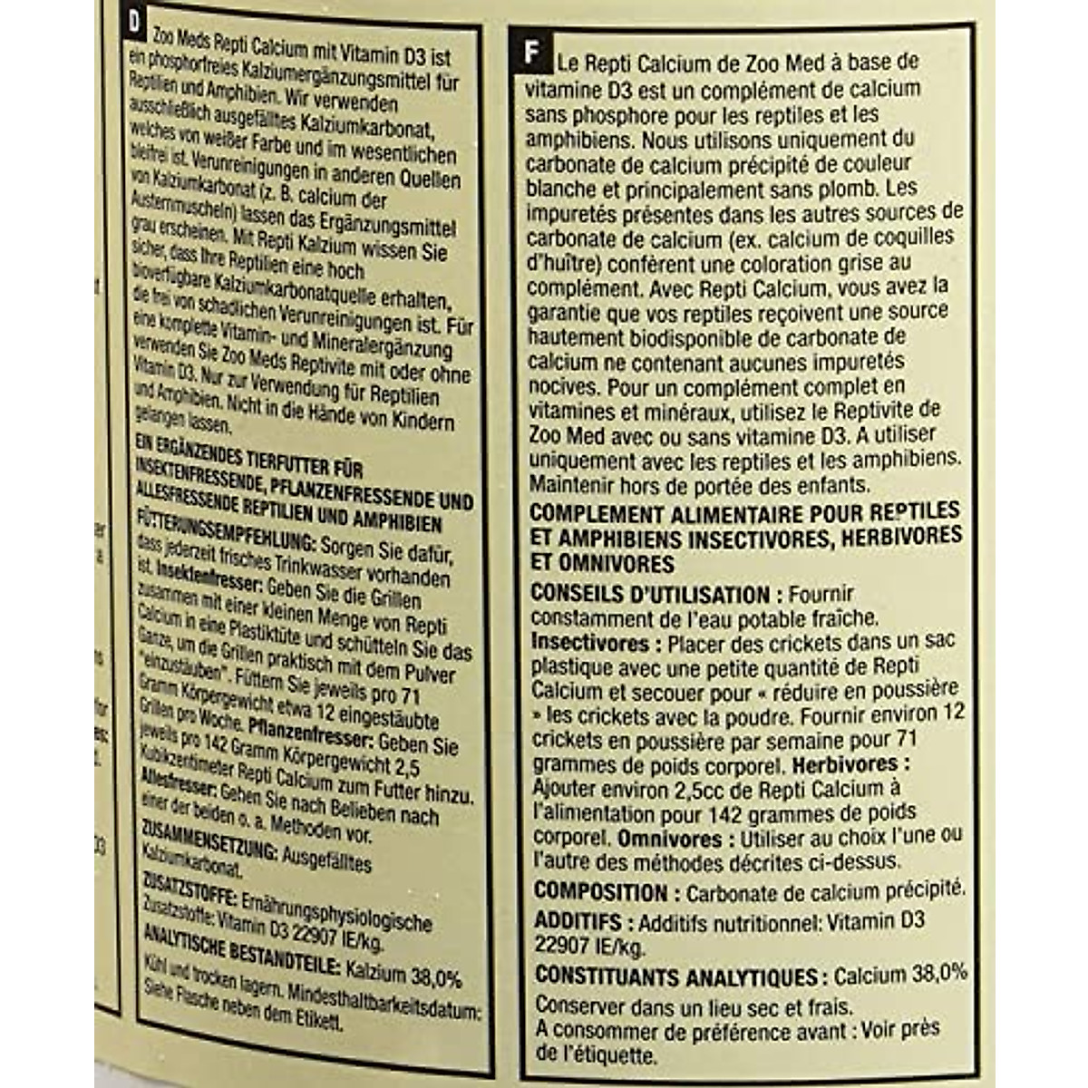 Zoo Med Reptile Calcium with Vitamin D3, 8-Ounce