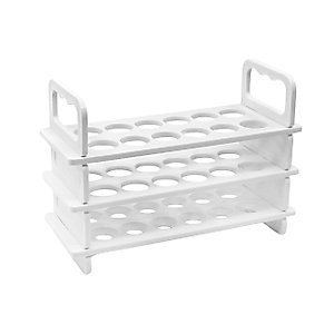 EISCO Test Tube Rack - 18mm x 12 Tube Capacity - Polypropylene Plastic - Autoclavable