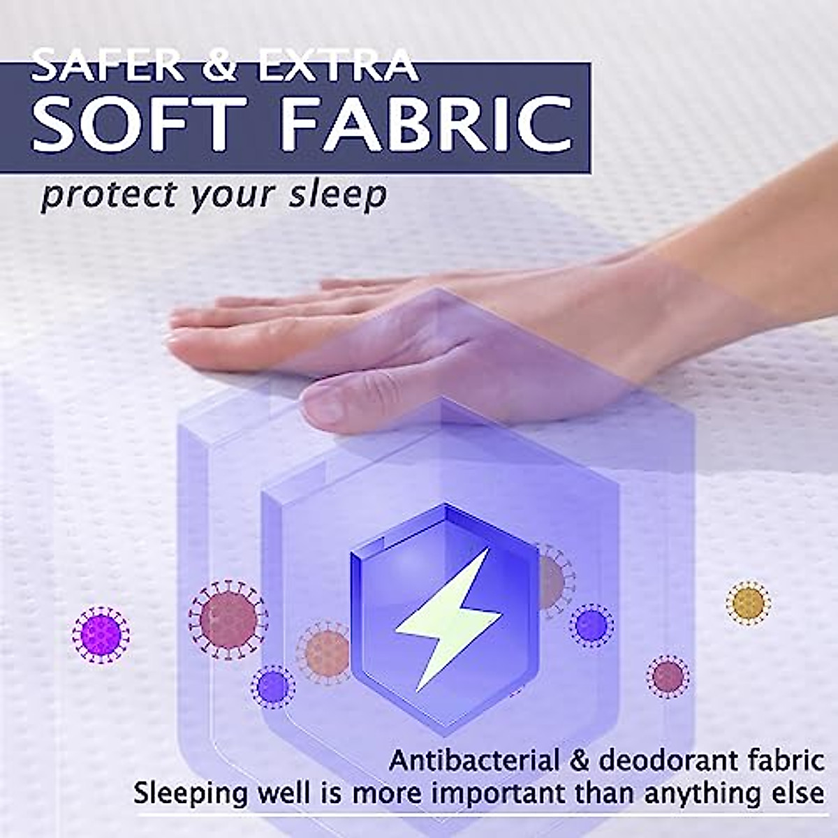 Memory Foam Mattress Topper Full Size, 3 Inch Thick Cooling Gel Topper, Foam Bed Topper with Soft Breathable Protector Cover, Top Mattress Pad CertiPUR-US Certified