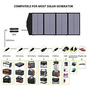 ALLPOWERS 700W Solar Generator with Solar Panel included, 606Wh Portable Power Station with 140W Panel In, Multiple Outlets for Camping Emergency 12V Battery Laptop Phone RV