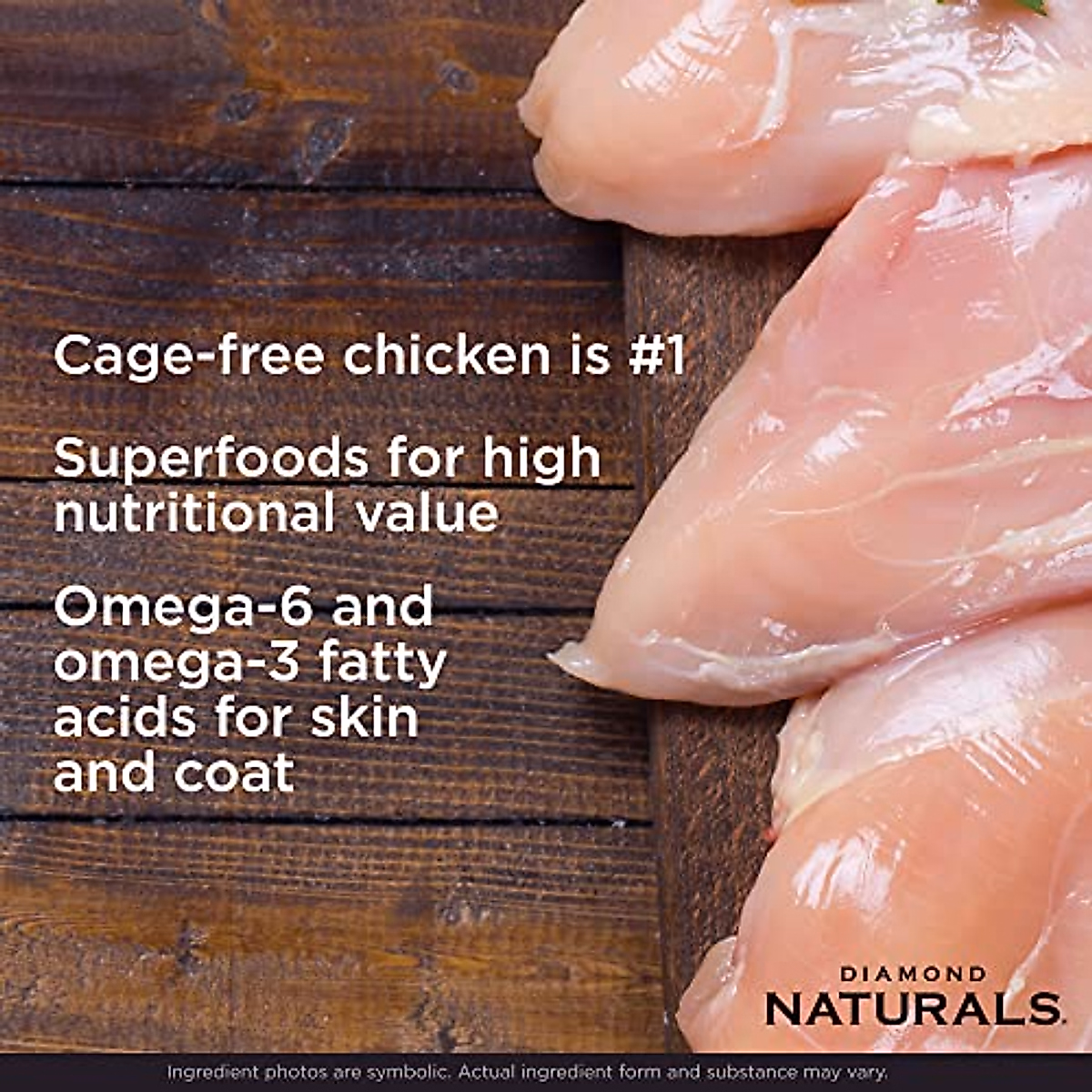 Diamond Naturals All Life Stages Chicken and Rice Formula Dry Dog Food Protein from Real Chicken, and Probiotics