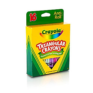 Crayola Triangular Crayons, Toddler Crayons, Coloring Gift for Kids