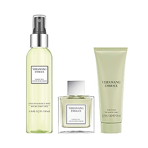 Vera Wang Embrace Green Tea 3-Piece Gift Set with 1-Ounce Eau de Parfum, 4-Ounce Body Mist, and 2.5-Ounce Body Lotion, Total Retail Value $44.00