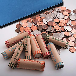 7 Pack, 7 days Zipper Security Bank Deposit Bag, Clear Window & 14 Insert Cards (Mon - Sun + Blank), by Better Office Products, Leatherette, 11.25" x 6.25", Cash Bag, Utility Pouch, Assorted 7 Colors