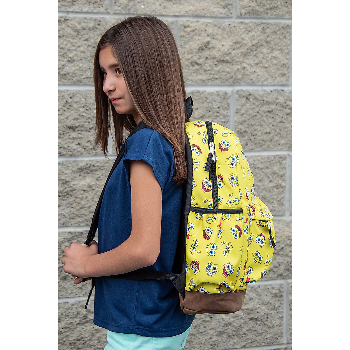 Nickelodeon SpongeBob SquarePants Face Expressions All Over Print Backpack