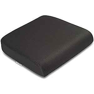 TravelMate Extra-Large Memory Foam Seat Cushion – Perfect for Office Chair and Wheelchair – Does Not Slip Even on Smooth Marble Floors – Washable & Breathable Cover – Relieves Back Pain – 19”x17”x3”