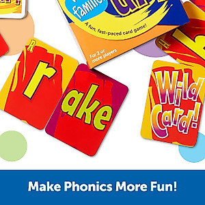 Learning Resources Snap It Up! Phonics & Reading Card Game, Homeschool,Reading Game, 90 Cards Included, Ages 6+